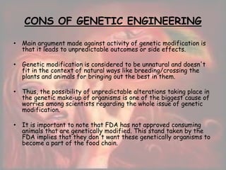 Genetically Modified Organisms (GMO) | PPTX