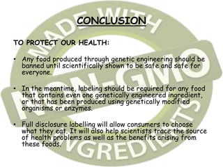 Genetically Modified Organisms (GMO) | PPTX