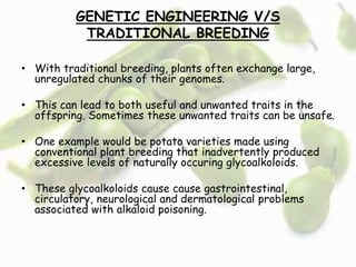 Examples Of Genetically Modified Organisms List