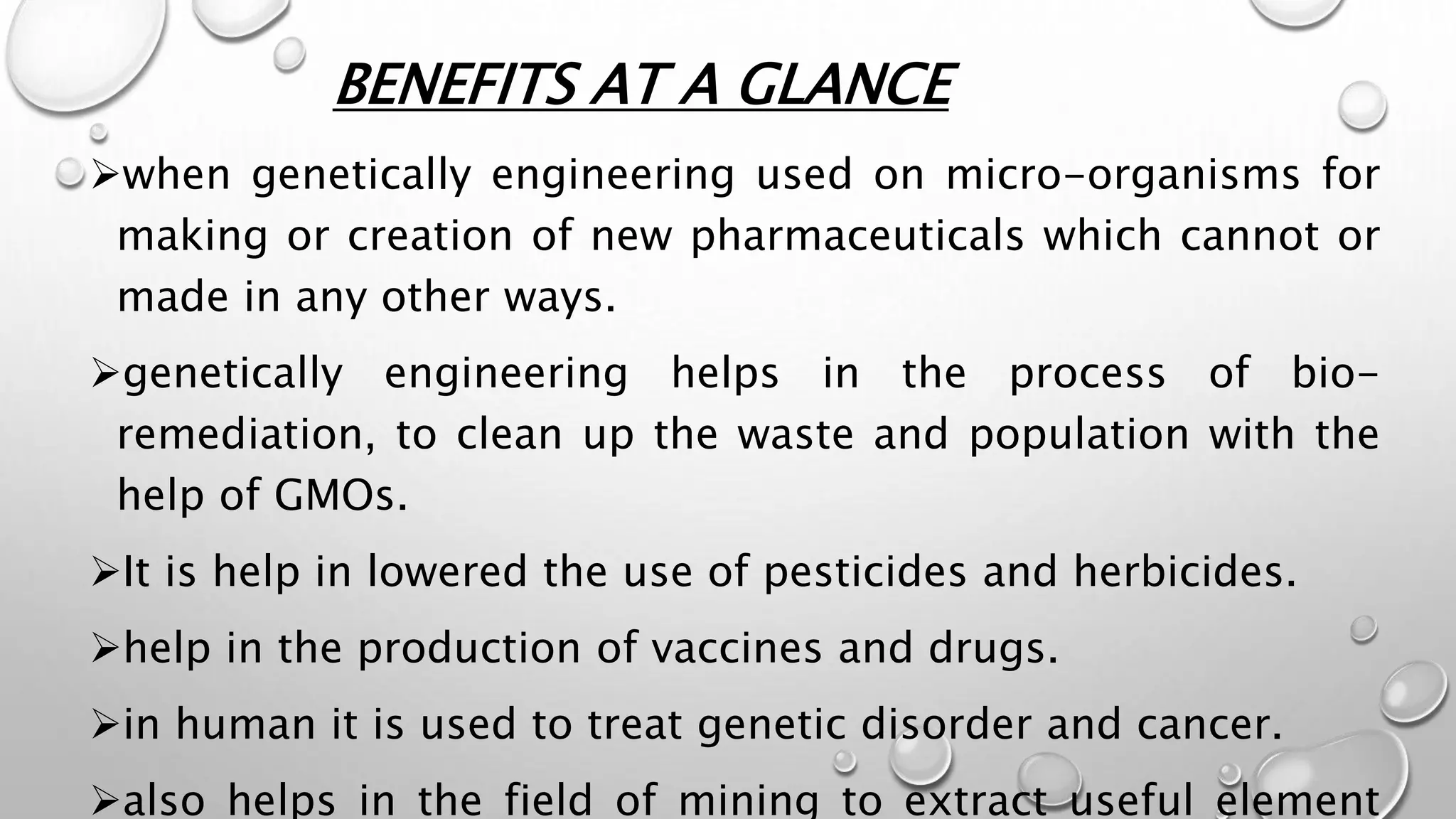 Genetically modified organisms | PPTX