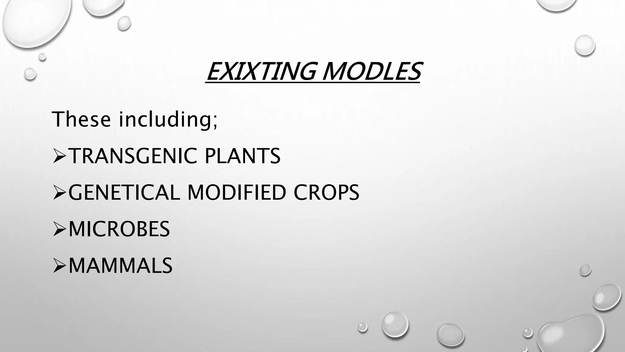 Genetically Modified Organisms Ppt