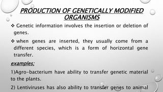 Genetically modified organisms | PPTX