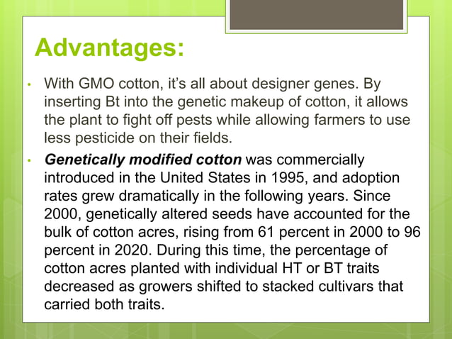 GENETICALLY MODIFIED PLANTS | PPTX