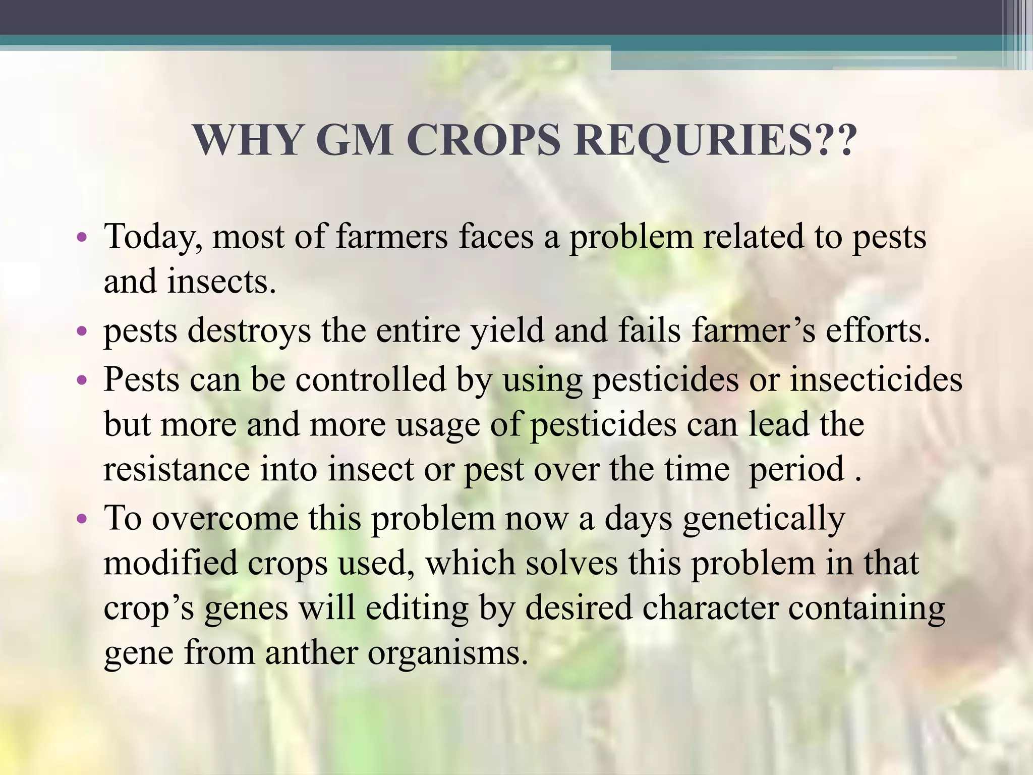 Geneticaly modified crops copy | PPT