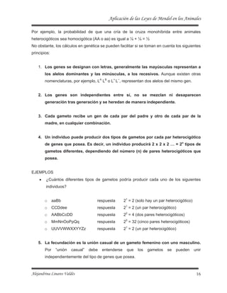 Hoja De Trabajo Monohibrida