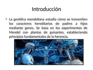 Fundamentos de la Genética Clásica y Herencia Mendeliana Explicados | PPTX