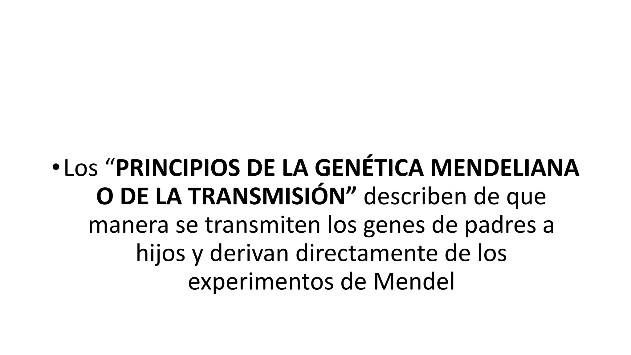 Genetica mendeliana y genealogias humanas | PPT