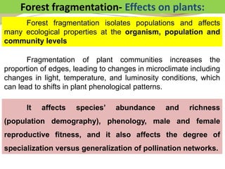Genetic aspects of forest fragmentation | PPTX