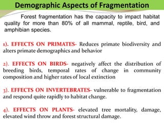 Genetic aspects of forest fragmentation | PPTX