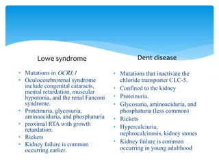 Genetic based renal transport disorder dr rani shal | PPT