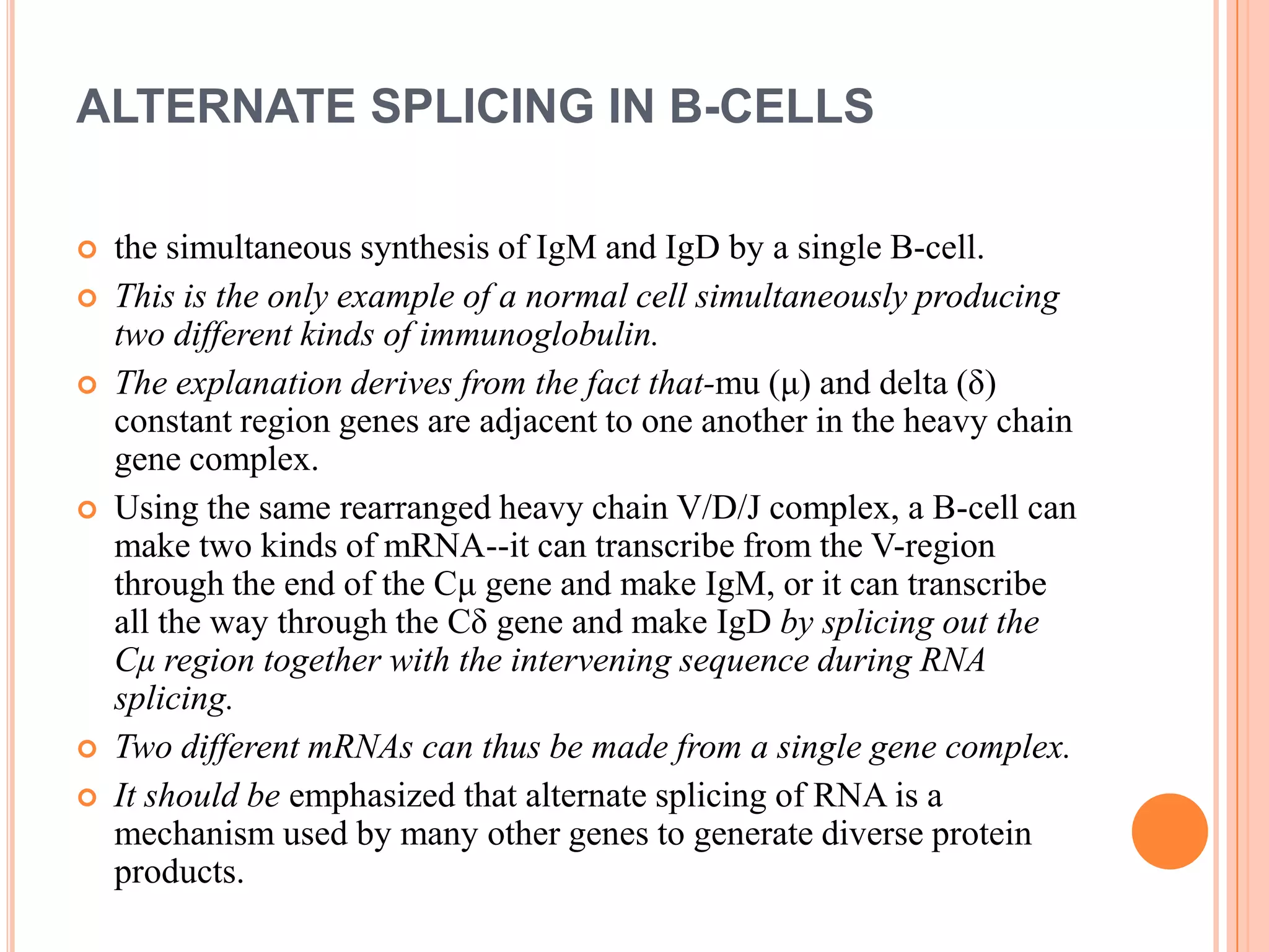 Genetic basis of antibody diversity | PPTX