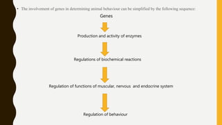 Genetic basis of behaviour | PPTX