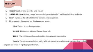 Genetic basis of cancer | PPTX