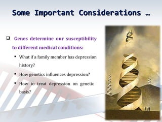 Genetic basis of depression | PPT