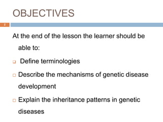 GENETIC BASIS OF DISEASES(0).pptx | Biological Sciences | Science