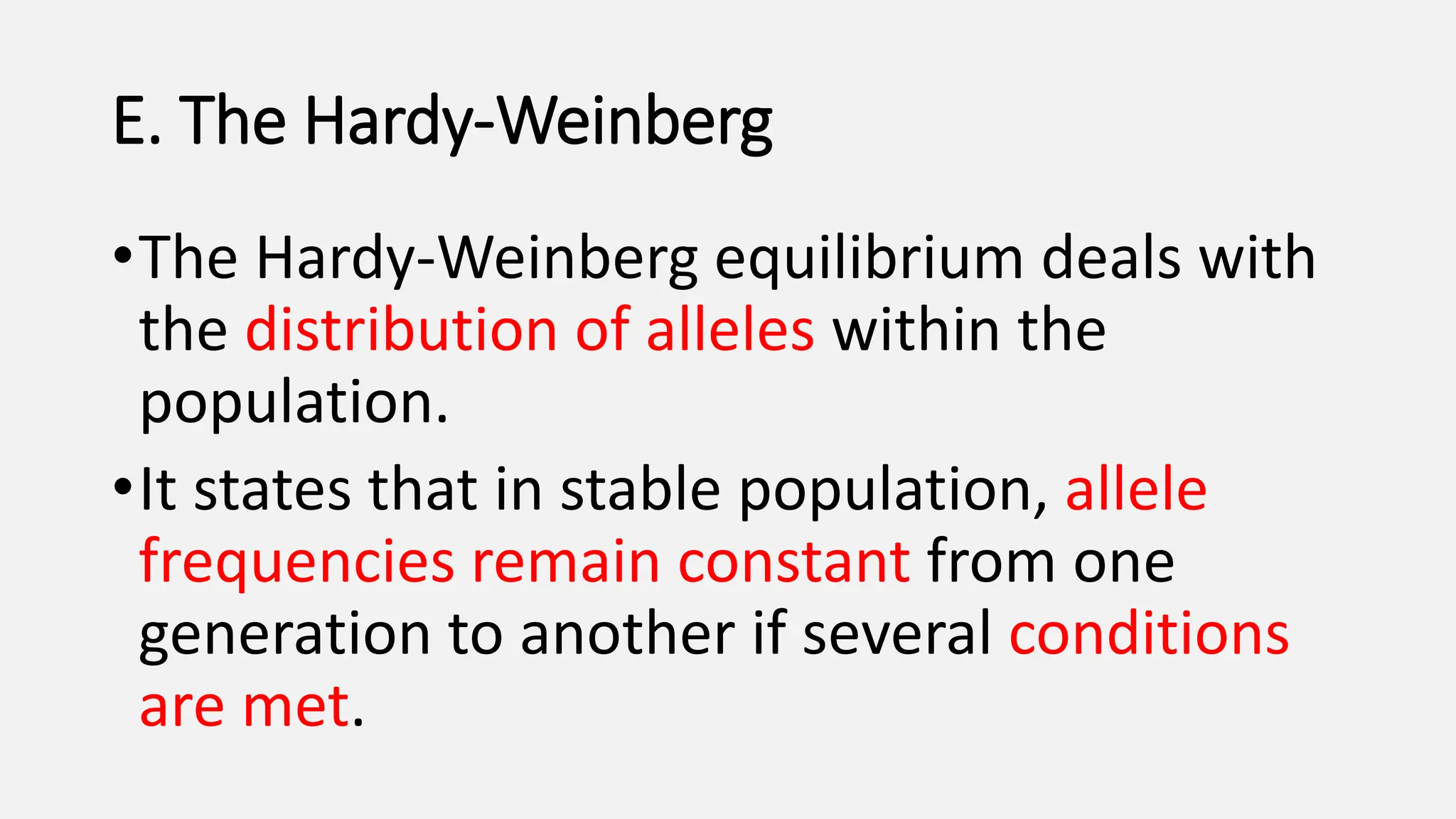 Genetic Basis of Evolution, powerpoint presentation | PPTX