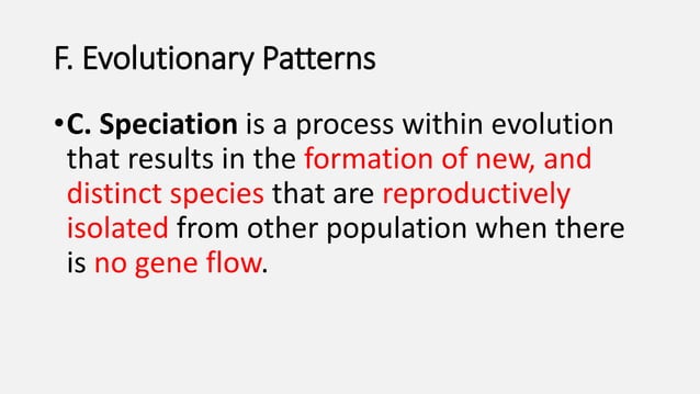 Genetic Basis of Evolution, powerpoint presentation | PPTX