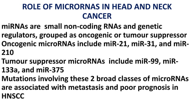 Genetic basis of head and neck cancer | PPT