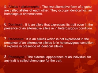 Genetic basis of inheritance | PPTX
