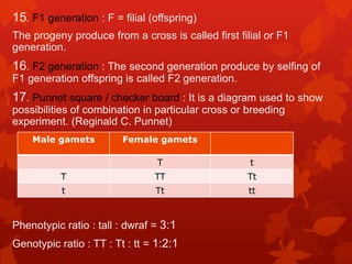 Genetic basis of inheritance | PPTX | Gardening | Home & Garden