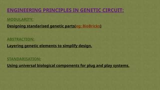 Engineering Novel GENETIC CIRCUIT.pptx