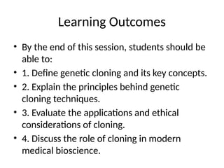 Genetics cloning powerpoint academic genetics | PPT