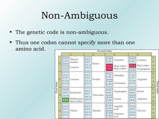 Genetic code | PPT