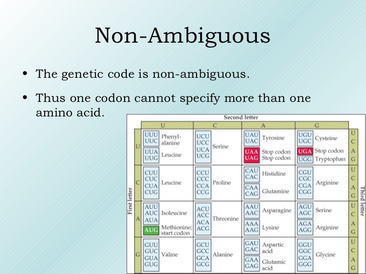Genetic code