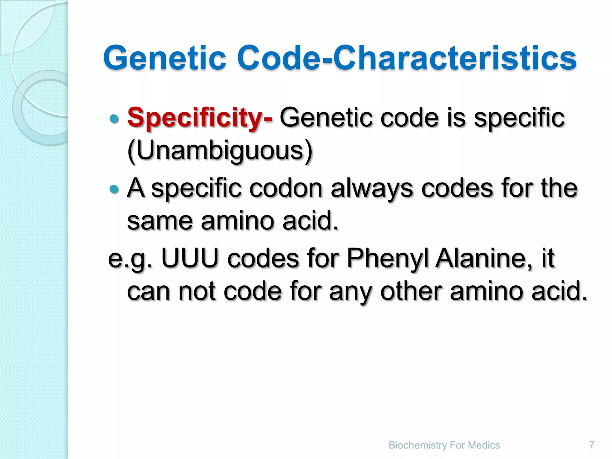 Genetic code | PPT