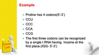 Genetic code - | PPSX