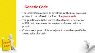 Genetic code - | PPSX