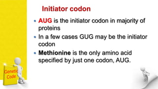 Genetic code - | PPSX