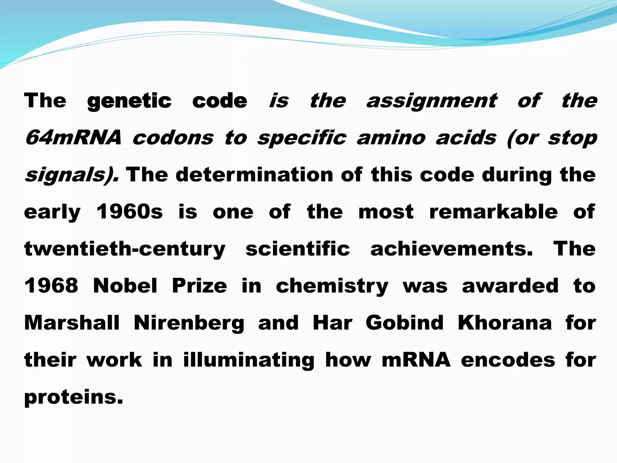 Genetic code | PPT