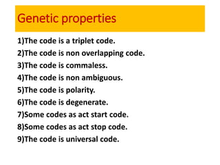 Genetic code | PPTX