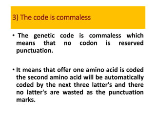 Genetic code | PPTX