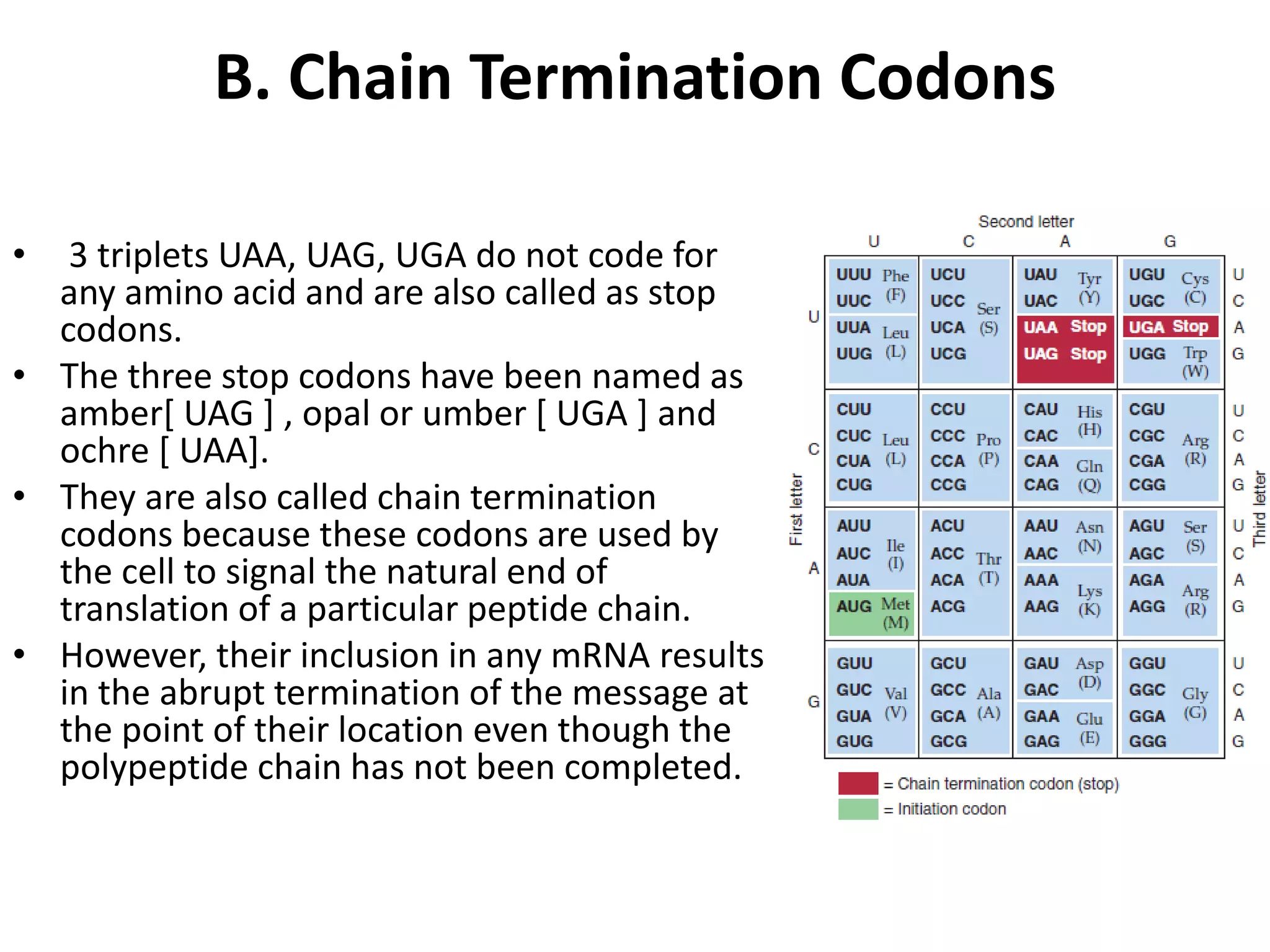 Genetic code and its properties | PDF