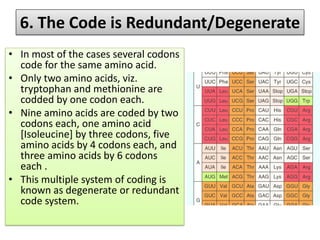 Genetic code and its properties | PDF