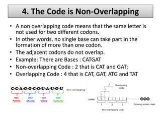 Genetic code and its properties | PPT