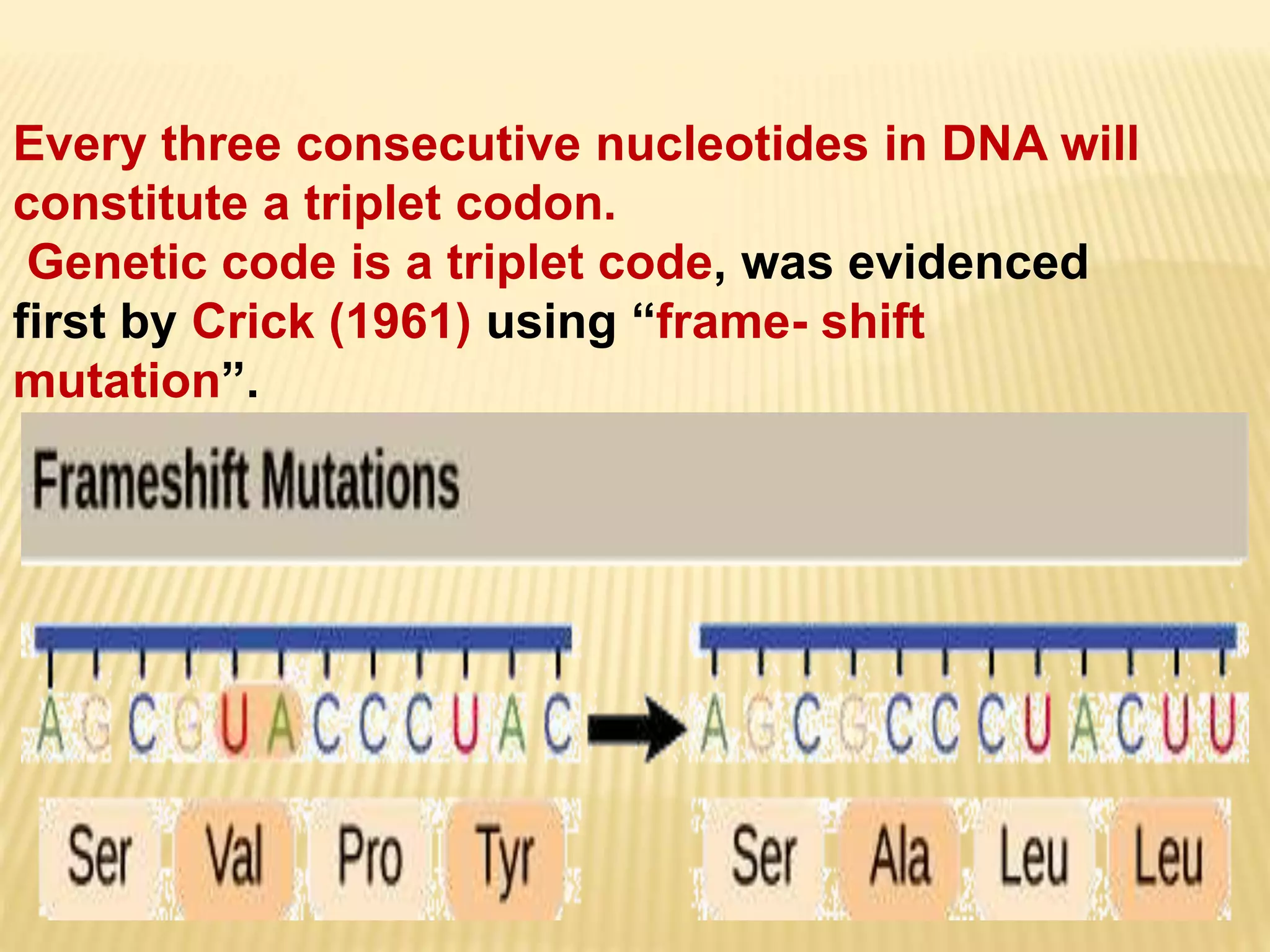 Genetic code properties | PPTX