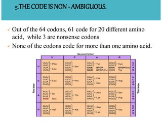 Genetic code | PPTX