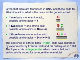 Genetic code properties | PPT