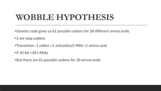 Genetic code | PPT