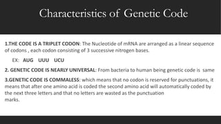 Genetic code | PPT