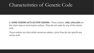 Genetic code | PPTX