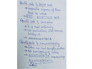 Genetic code | PPTX | Genetics | Science