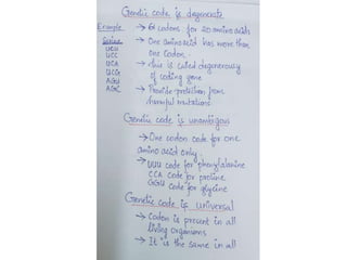Genetic code | PPTX | Genetics | Science