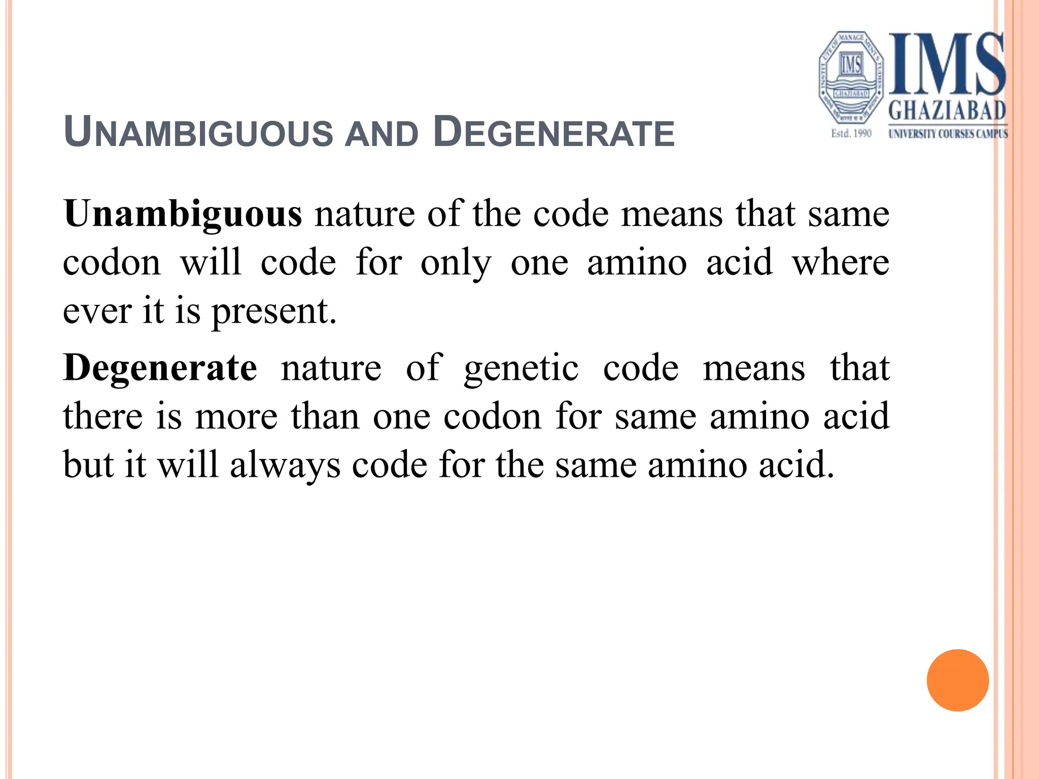 Genetic code microbiology molecular biology | PPTX