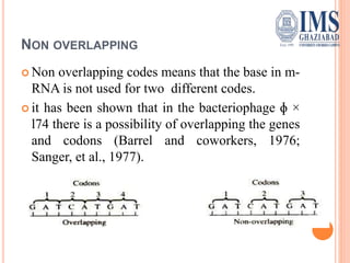 Genetic code microbiology molecular biology | PPTX