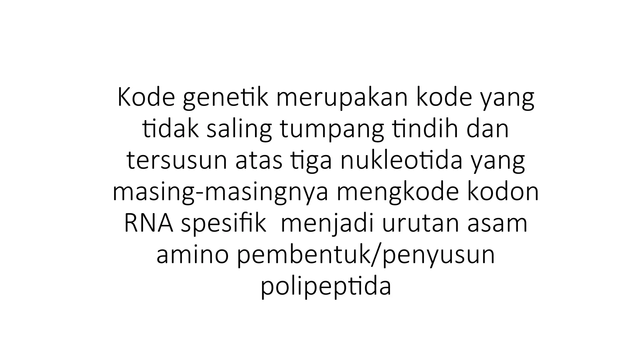 GENETIC CODE.ppt for genetic education#### | PPT