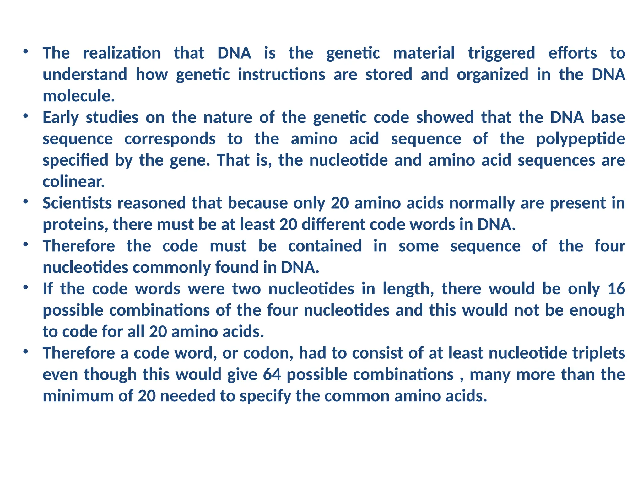deciphering the genetic code and its features | PPTX